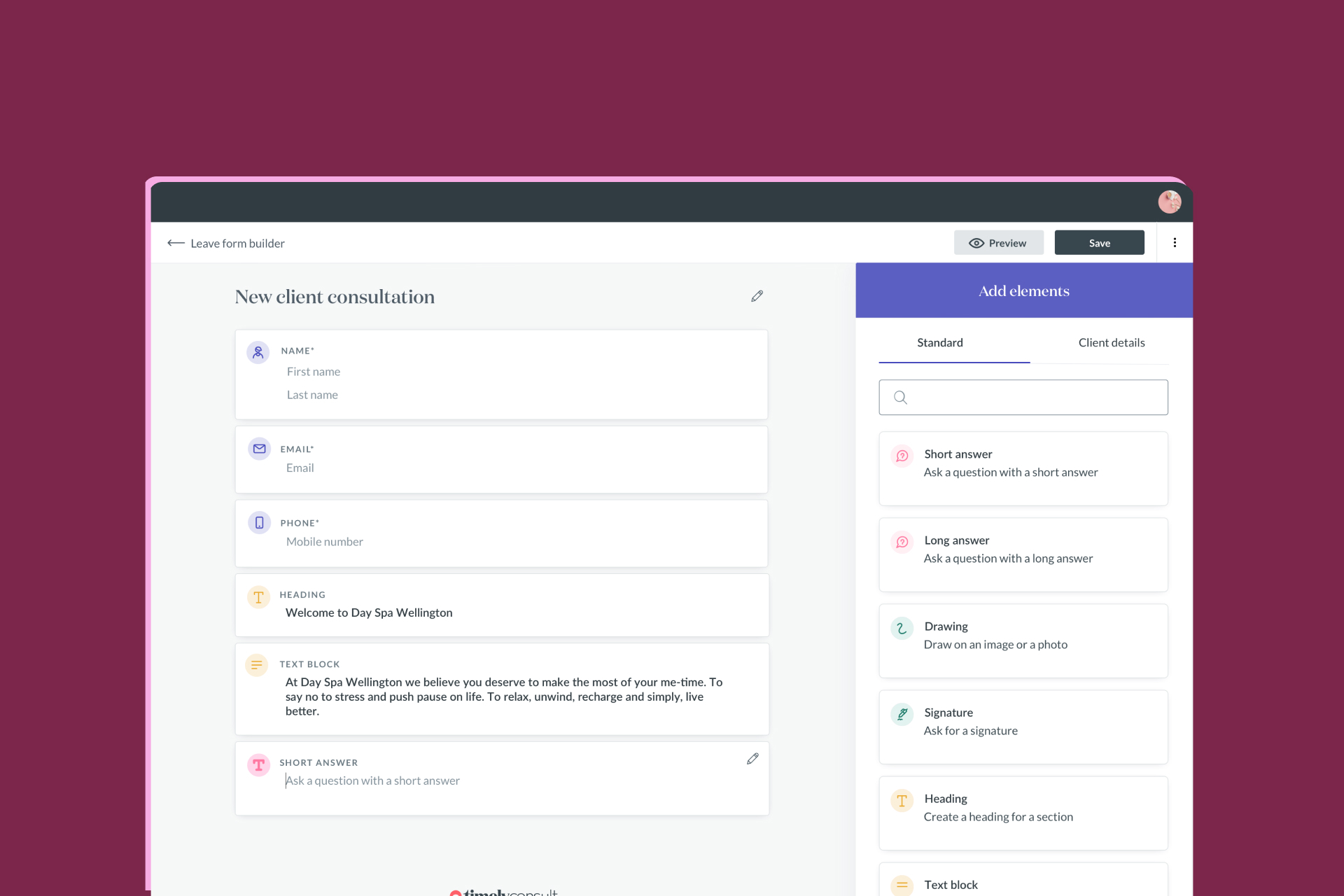 Try Timely Consult and stay on top of client information | Timely